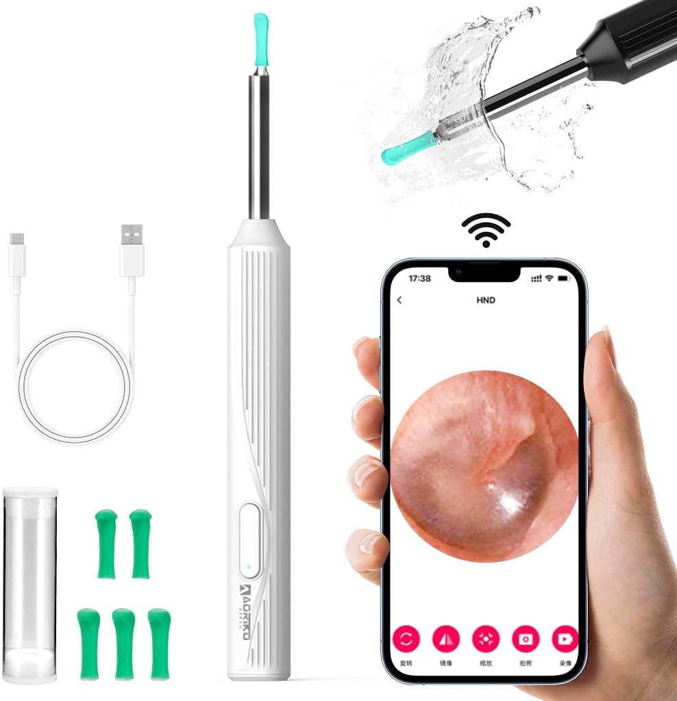Amazon.com: Aoriko Ear Wax Removal Tool,Ear Cleaner with Camera,Earwax ...