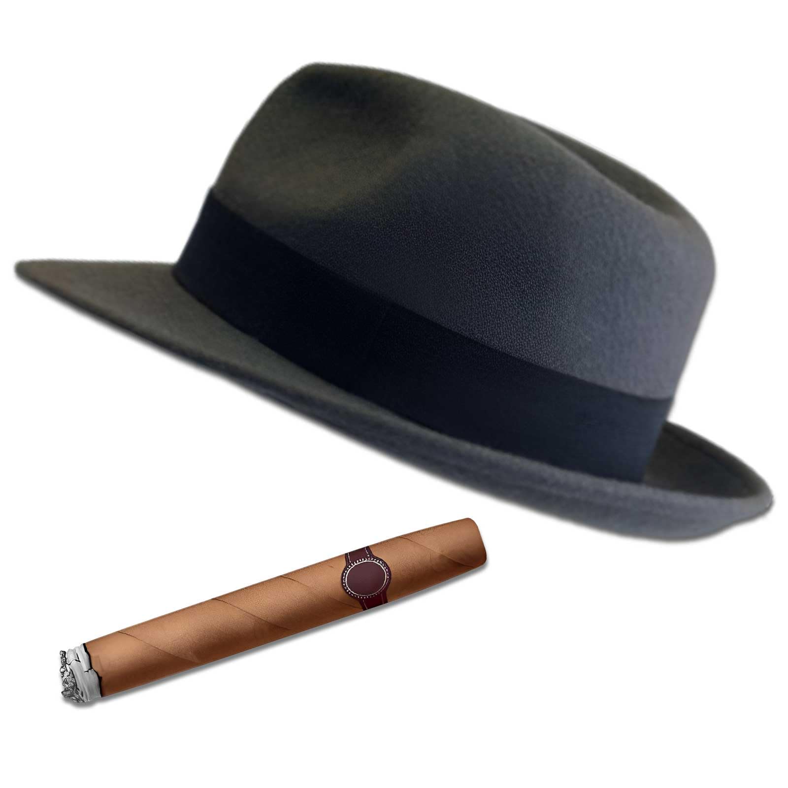 Snapklik.com : FWUNYVN Fedora And Cigar Window Decal,Driving Fake