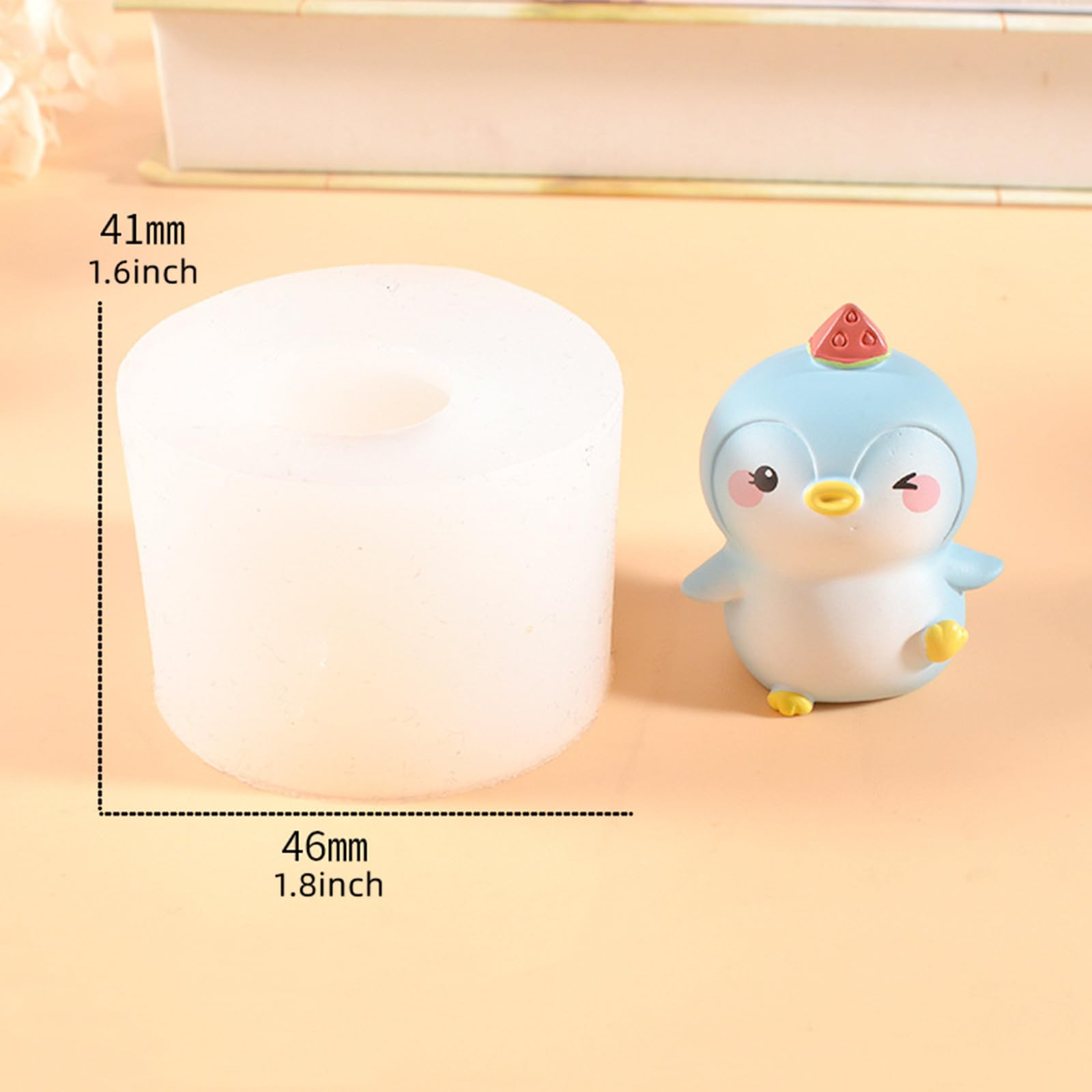 Xidmold 4Pcs 3D Penguin Fondant Mould Cute Animal Penguin Silicone Mold ...