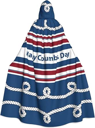 Amazon.com: Gsjjme Happy Columbus Day Halloween Hooded Cloak Costumes ...