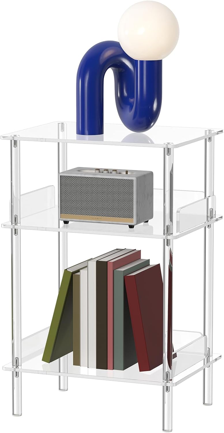 Amazon.com: Aquiver Acrylic Nightstand for Bedroom, Clear : Home & Kitchen