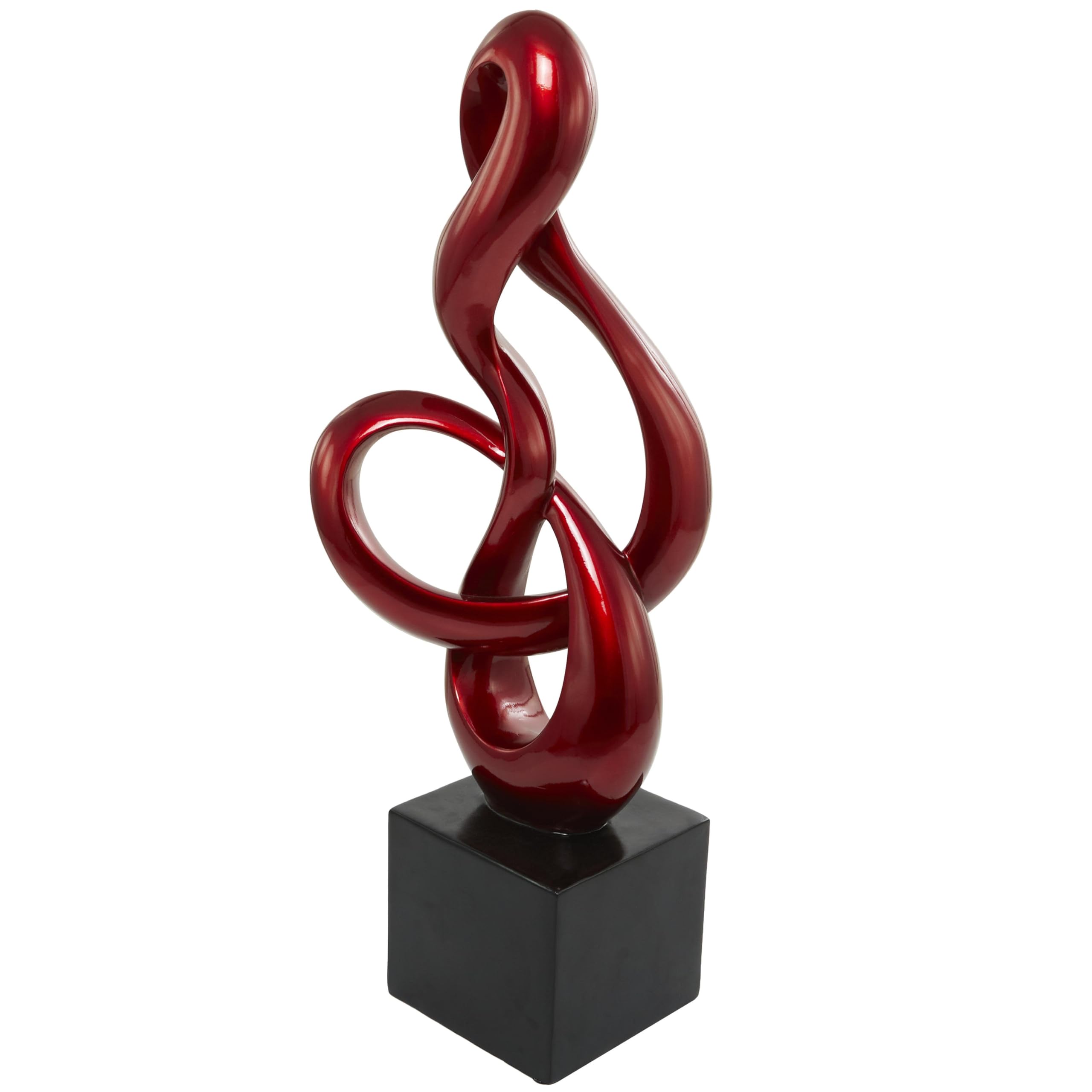 Amazon.com: Deco 79 Polystone Abstract Decorative Sculpture Swirl Home ...