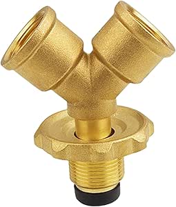 Amazon.com: Propane Splitter Gas Adapter Cylinder Bottle Adapter with ...