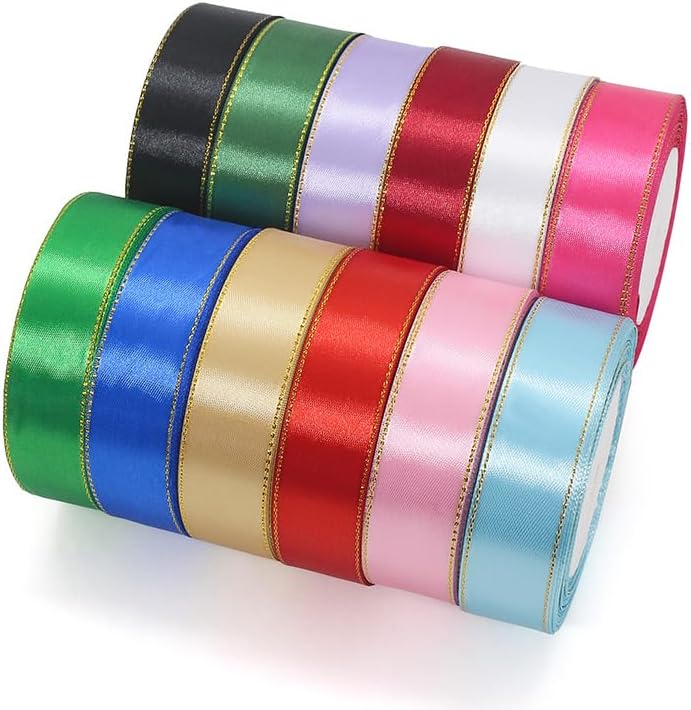 Amazon.com: 1-1/2in Rainbow Ribbon for Christmas Gift Wrapping Arts ...
