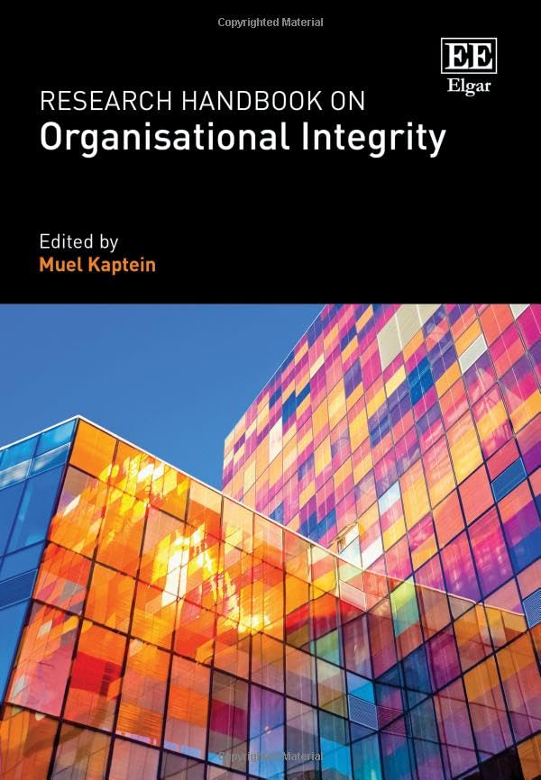 Amazon.com: Research Handbook on Organisational Integrity (Research ...