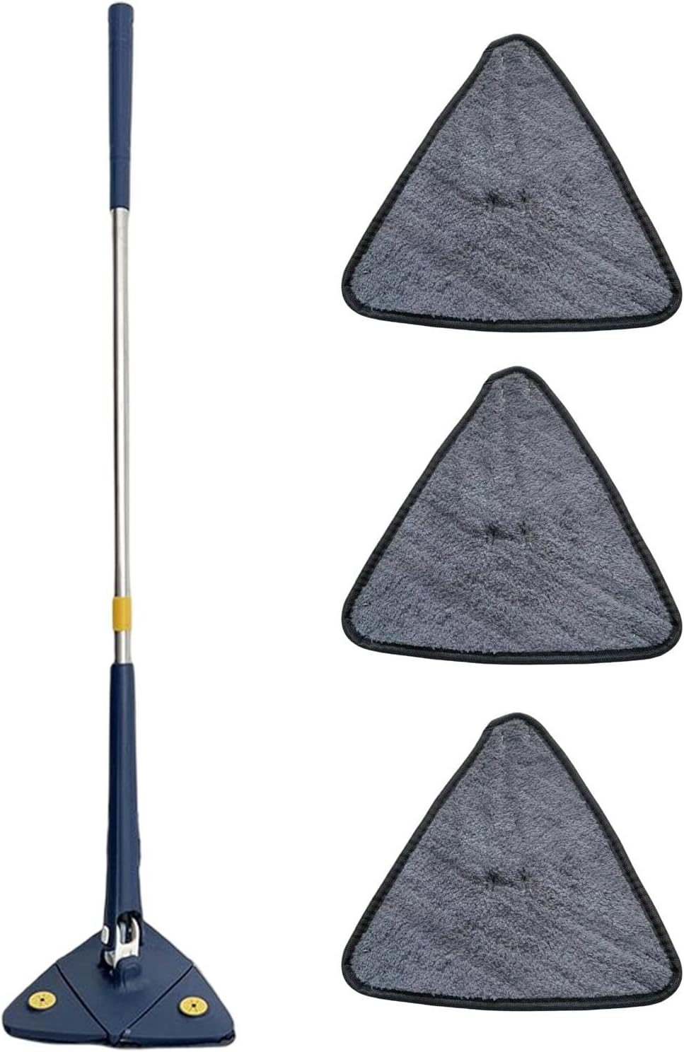 Telescopic Mop, Triangular Telescopic Mop, 360° Rotatable Adjustable ...