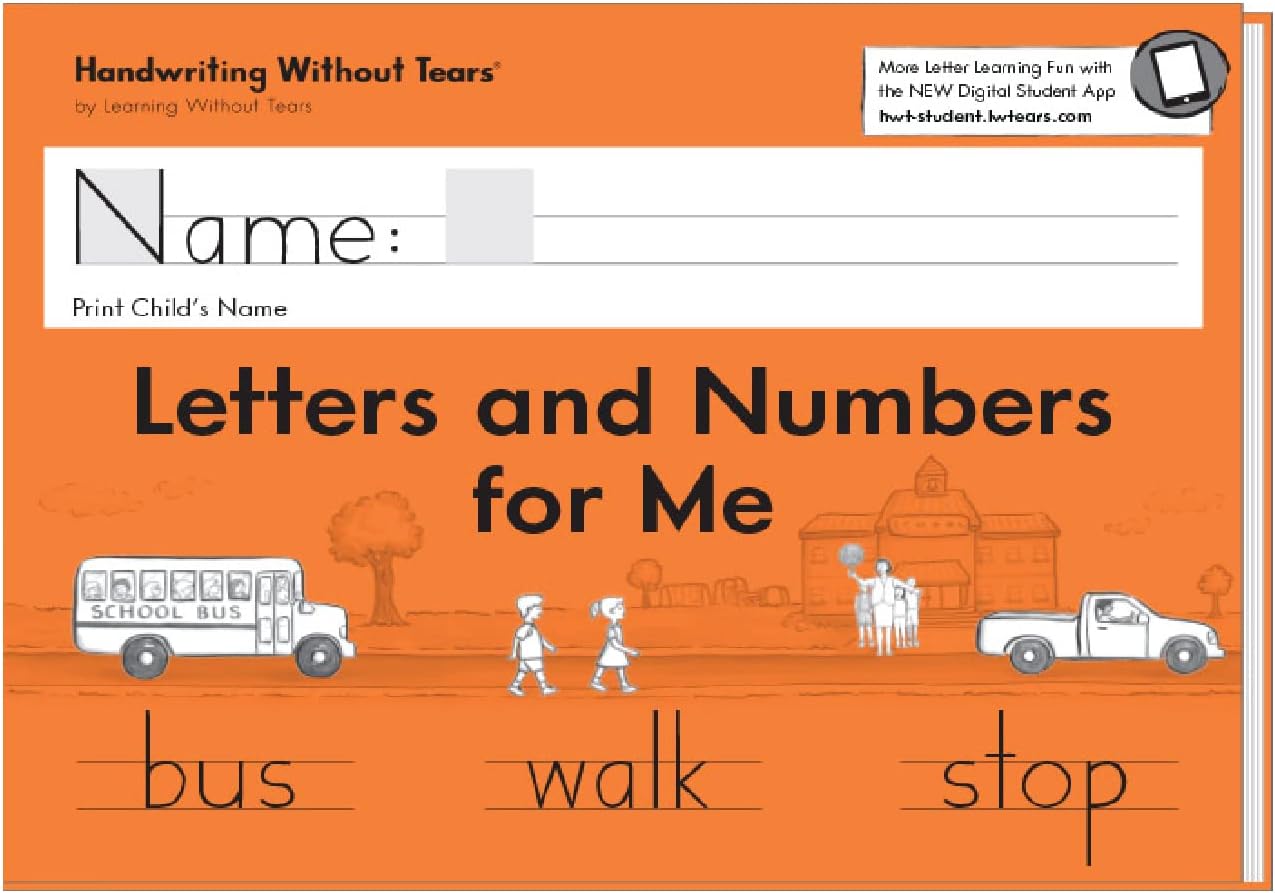 Amazon.com: Learning Without Tears - Letters and Numbers for Me Student ...