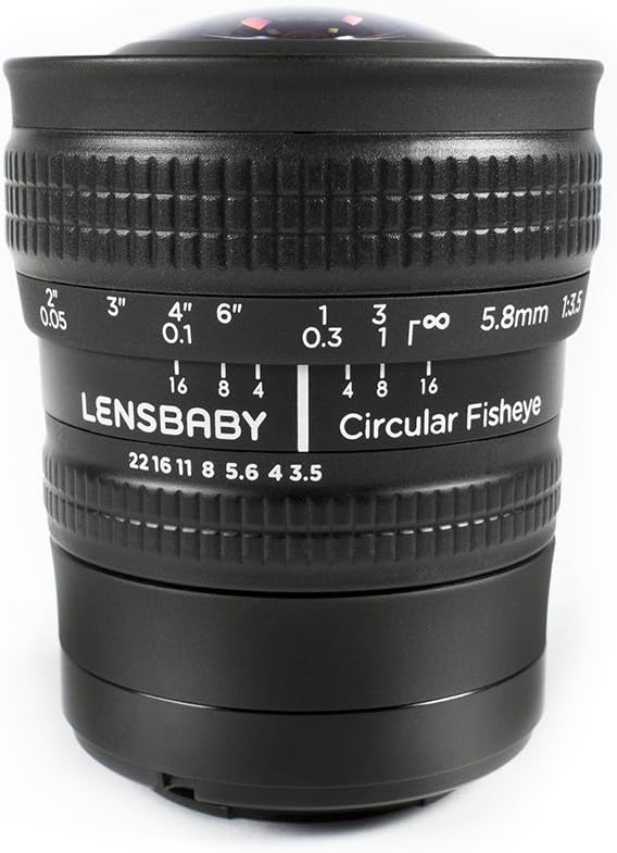 Amazon.com : Lensbaby LB-CFEF Circular Fisheye Lens for Fuji X Camera ...