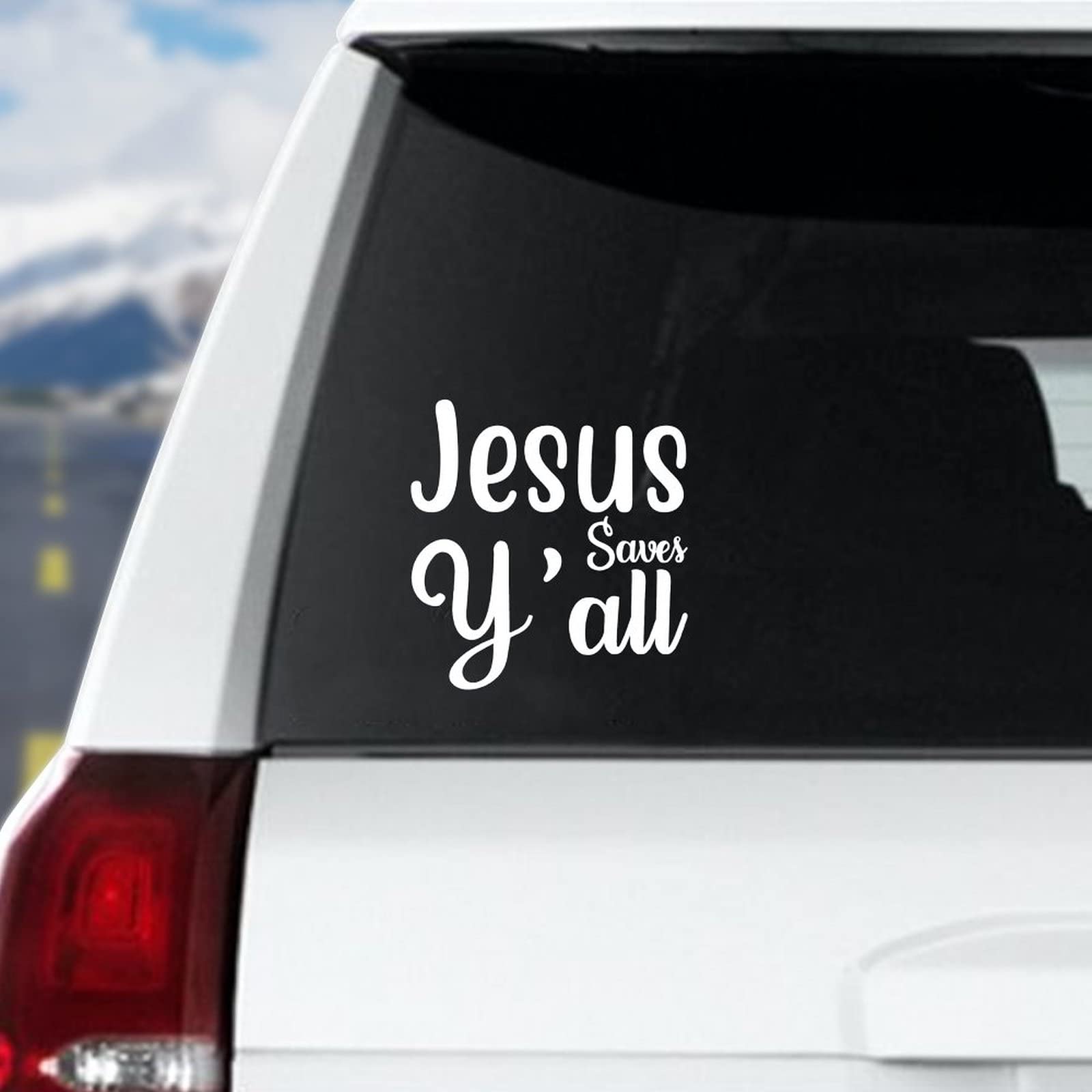 Jesus Saves Bumper Sticker Jesus Saves Coexist Style Bumper 3M