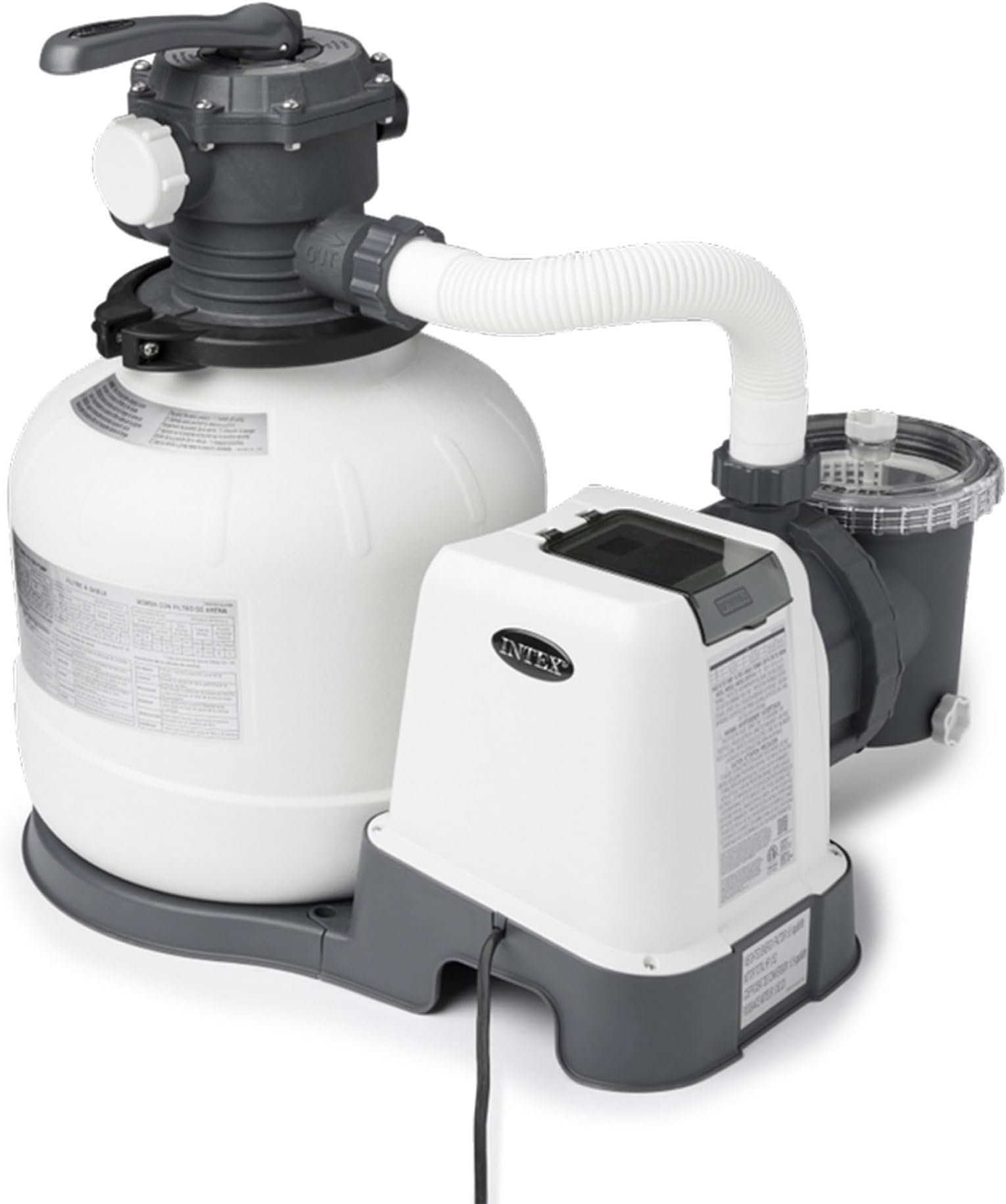 Amazon.com : Intex 120V Krystal Clear Sand Filter Pump & Saltwater ...