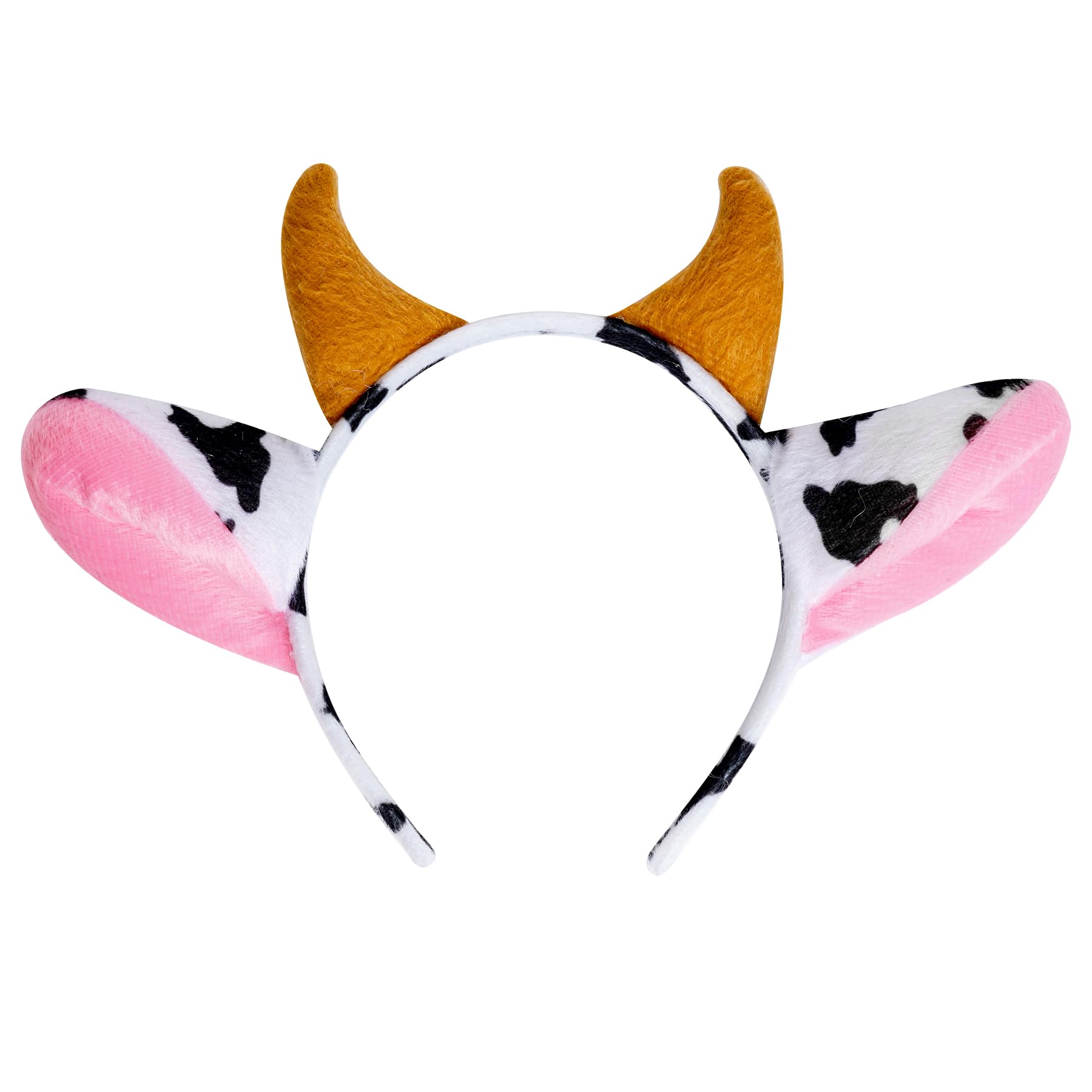 Snapklik.com : Cow Ears Headband Cow Ear And Horns Headwear Fancy ...