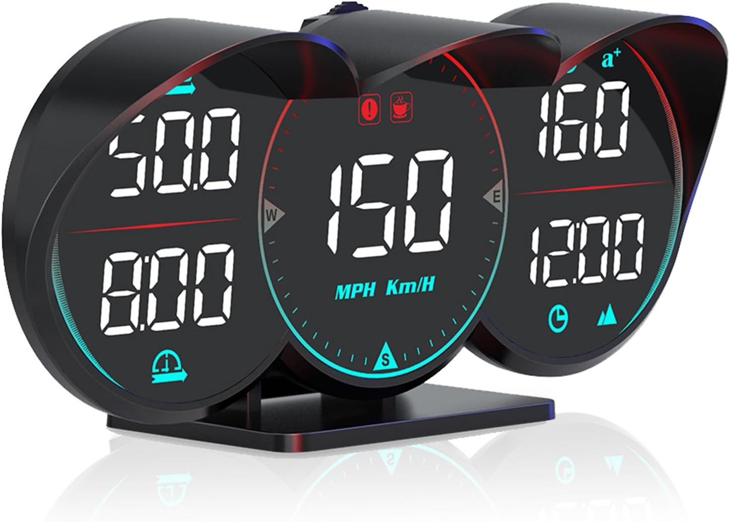 Amazon.com: Geloo Digital GPS Speedometer Universal Car HUD Head Up ...