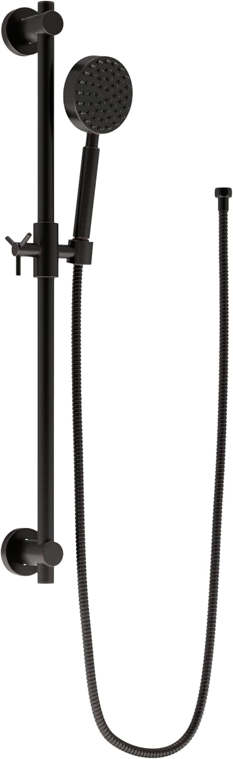 ALL METAL 27.5 Inch Shower Slide Bar Set and Handheld Shower Head with ...