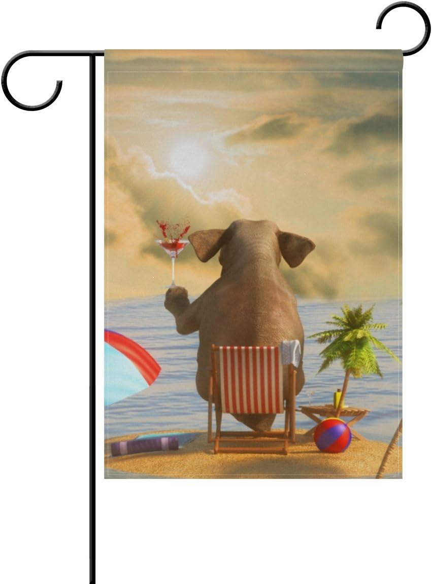 Amazon.com : Vantaso Garden Flag Decorative 3D Illustration of ...