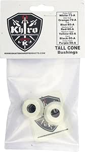 Amazon.com : Khiro Tall Cone Bushing Set 73a X-Soft White : Skateboard ...