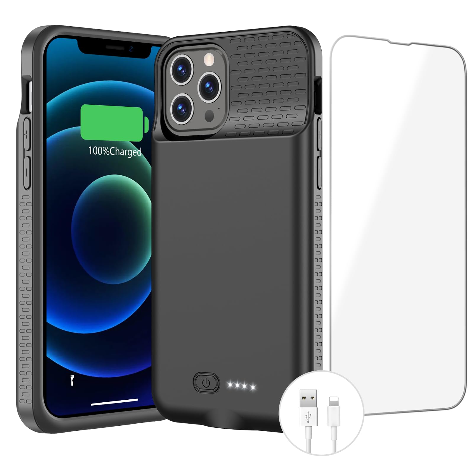 Amazon.com: BOPPS Battery Case for iPhone 12/12 Pro, Ultra-Slim 7000mAh ...