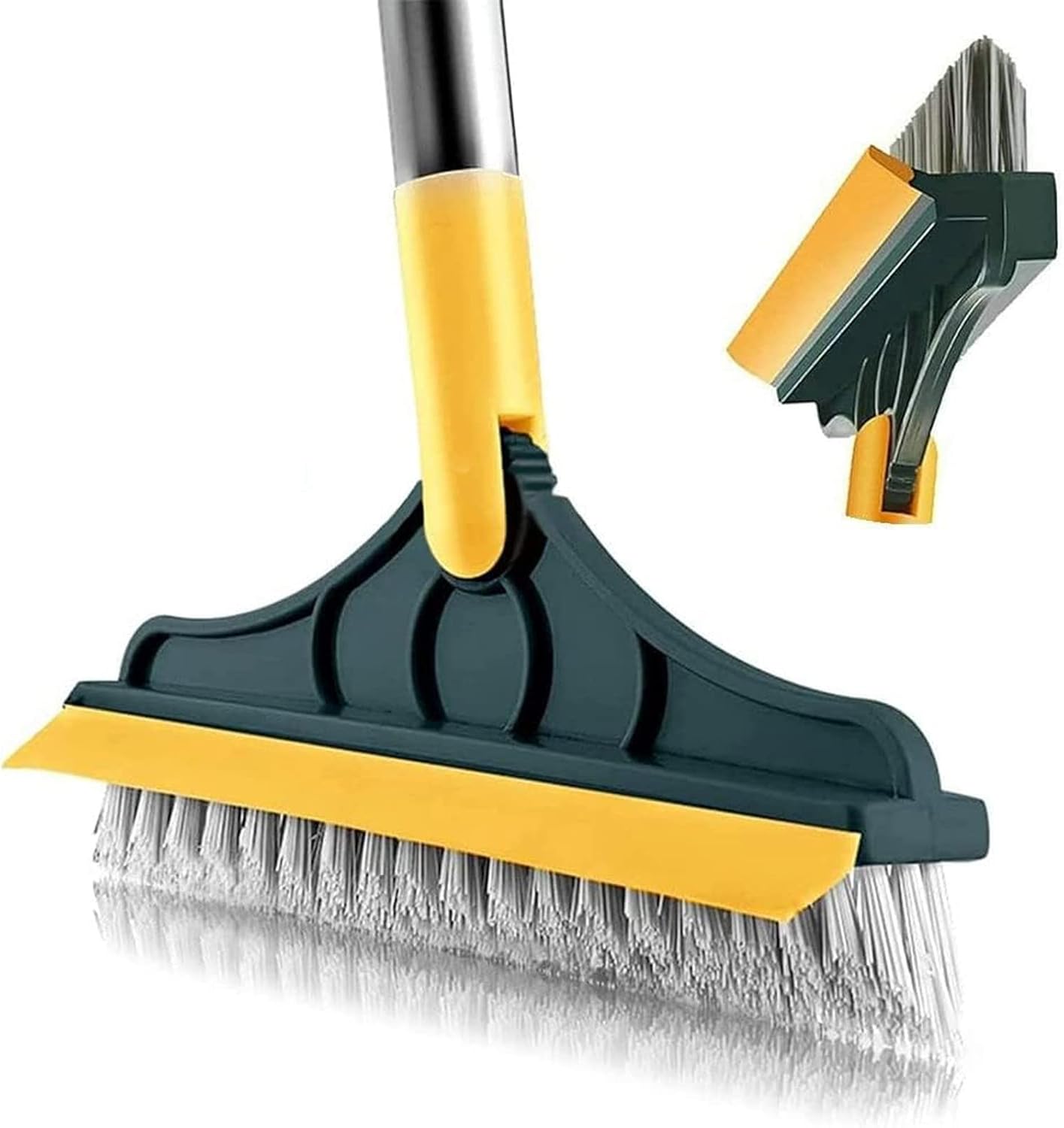 Amazon.com: 2 in 1 Cleaning Scrub Brush Scrape Floor Brush with Long ...