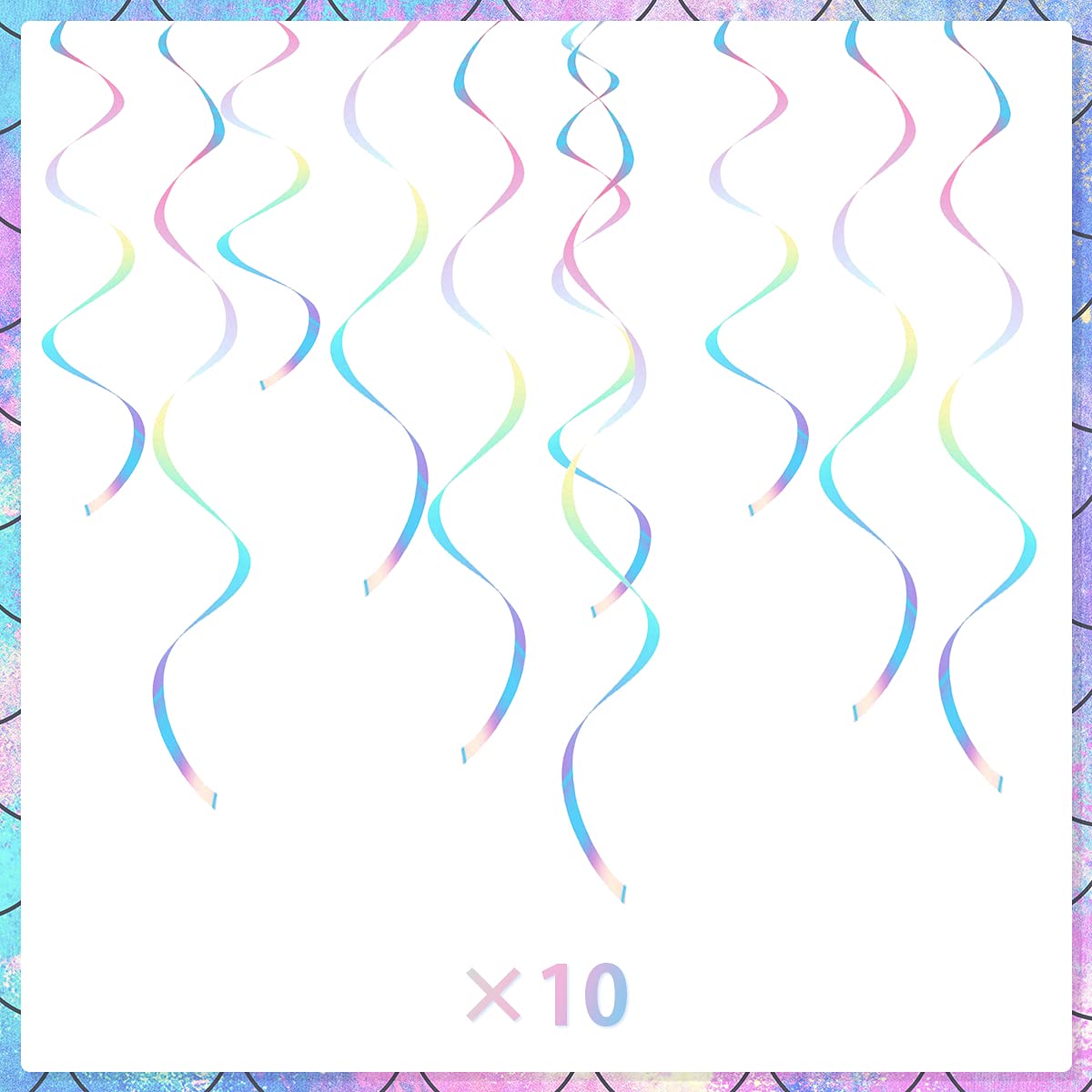 Snapklik.com : Mermaid Hanging Swirl Decorations, Mermaid Birthday ...
