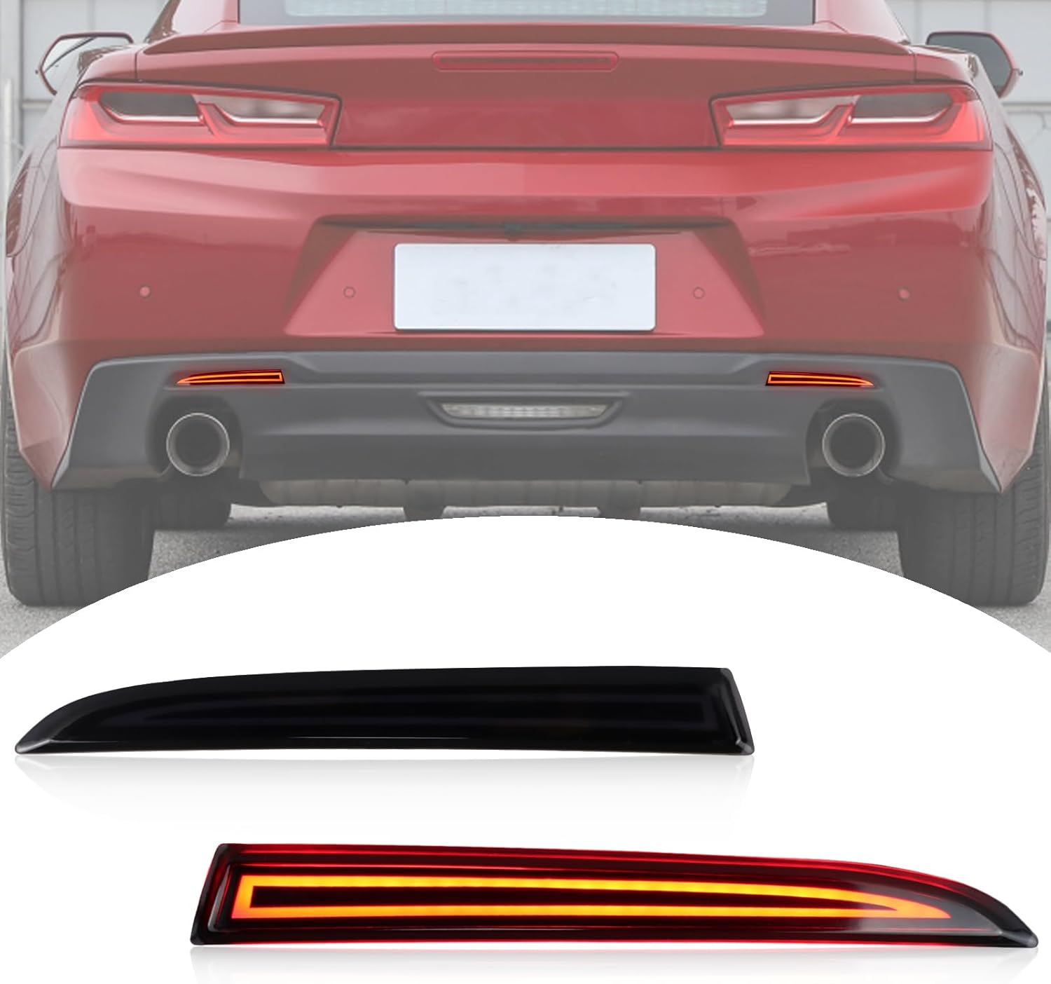 Amazon.com: BINQIGOO LED Rear Bumper Reflector Light Compatible with ...