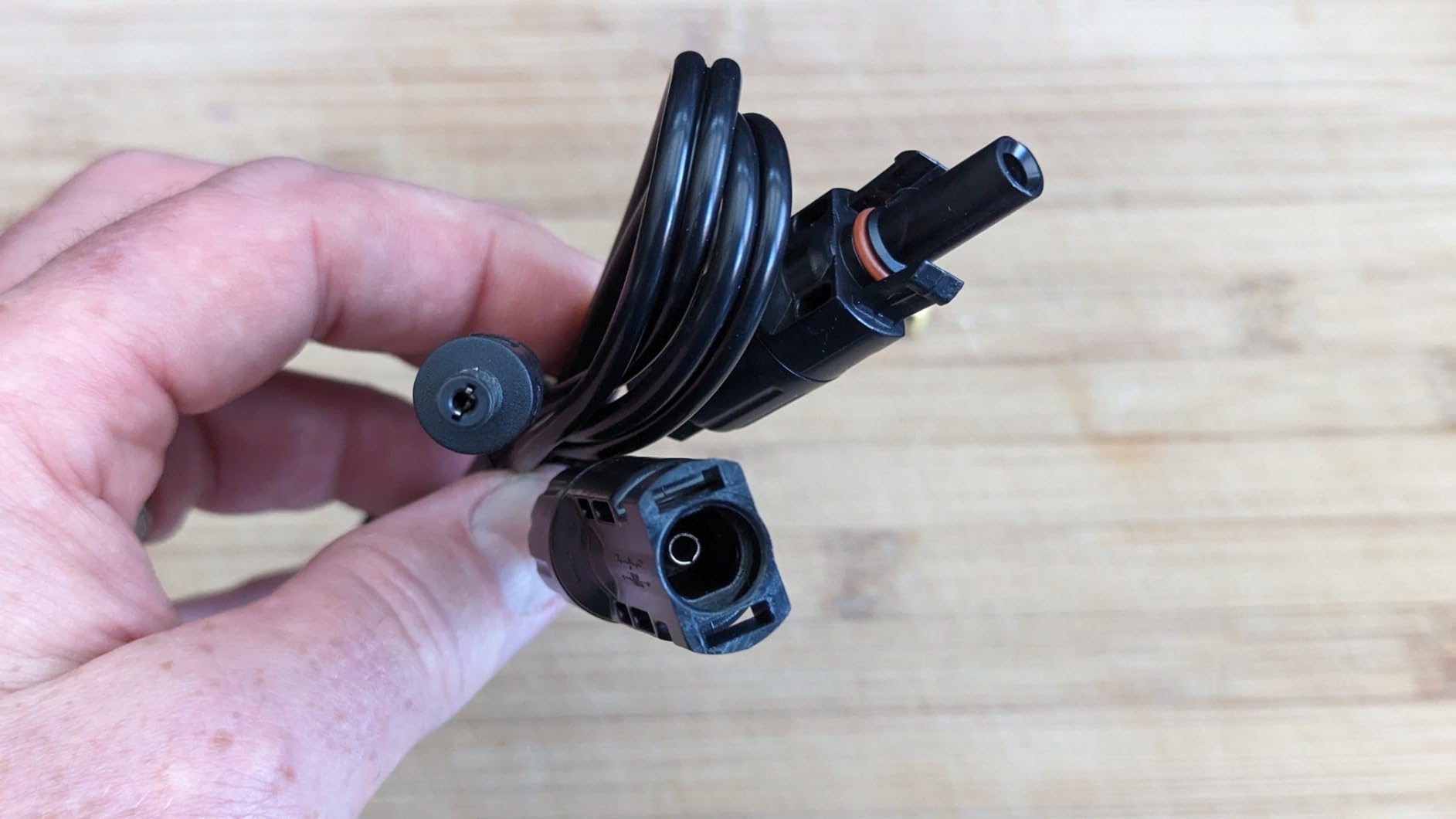 SinLoon Solar Extension Cable 3FT 14AWG Solar Connector to DC 5521 ...