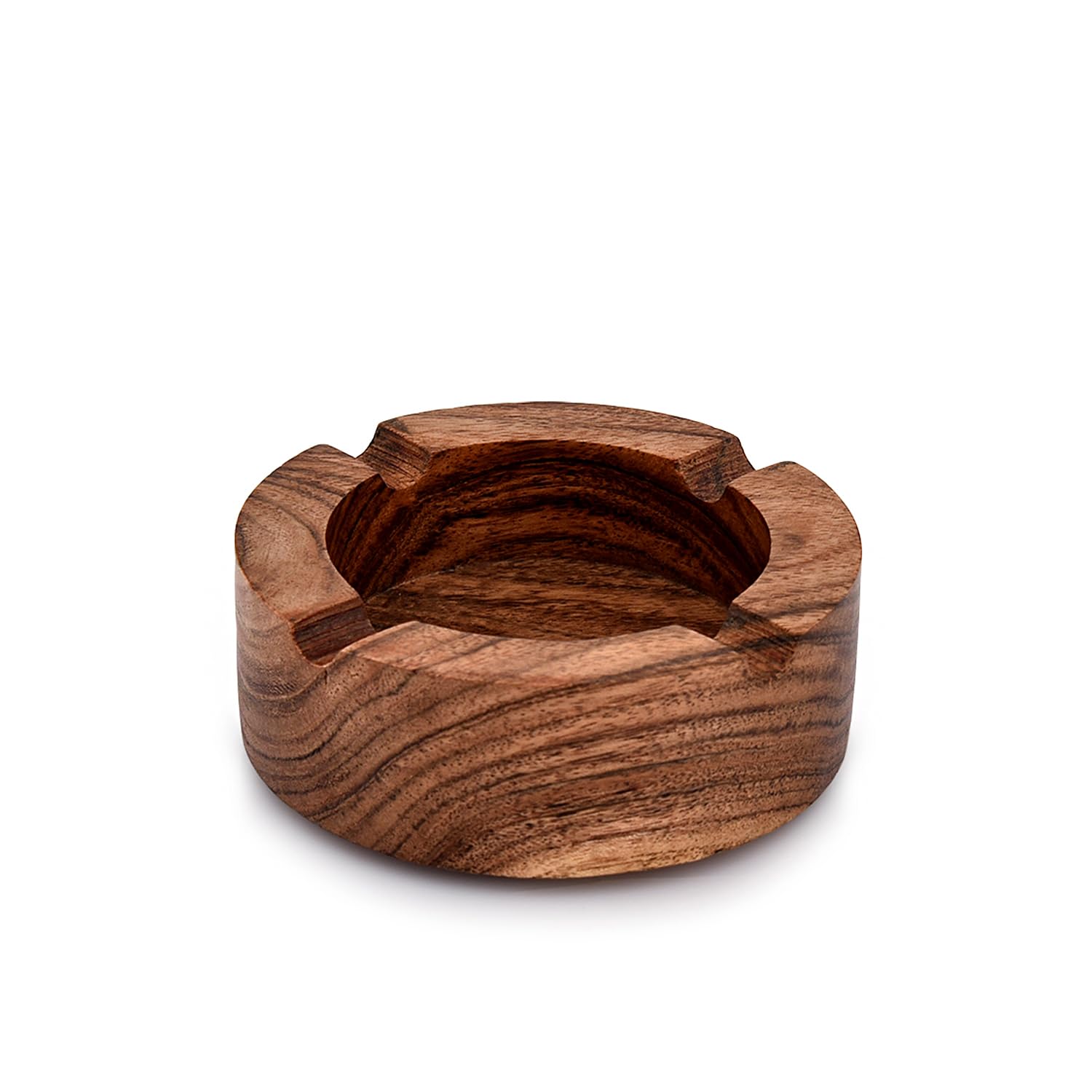 Amazon.com: BHAVATU Acacia Wood Ashtray Cigarette Ashtray Square Ash ...