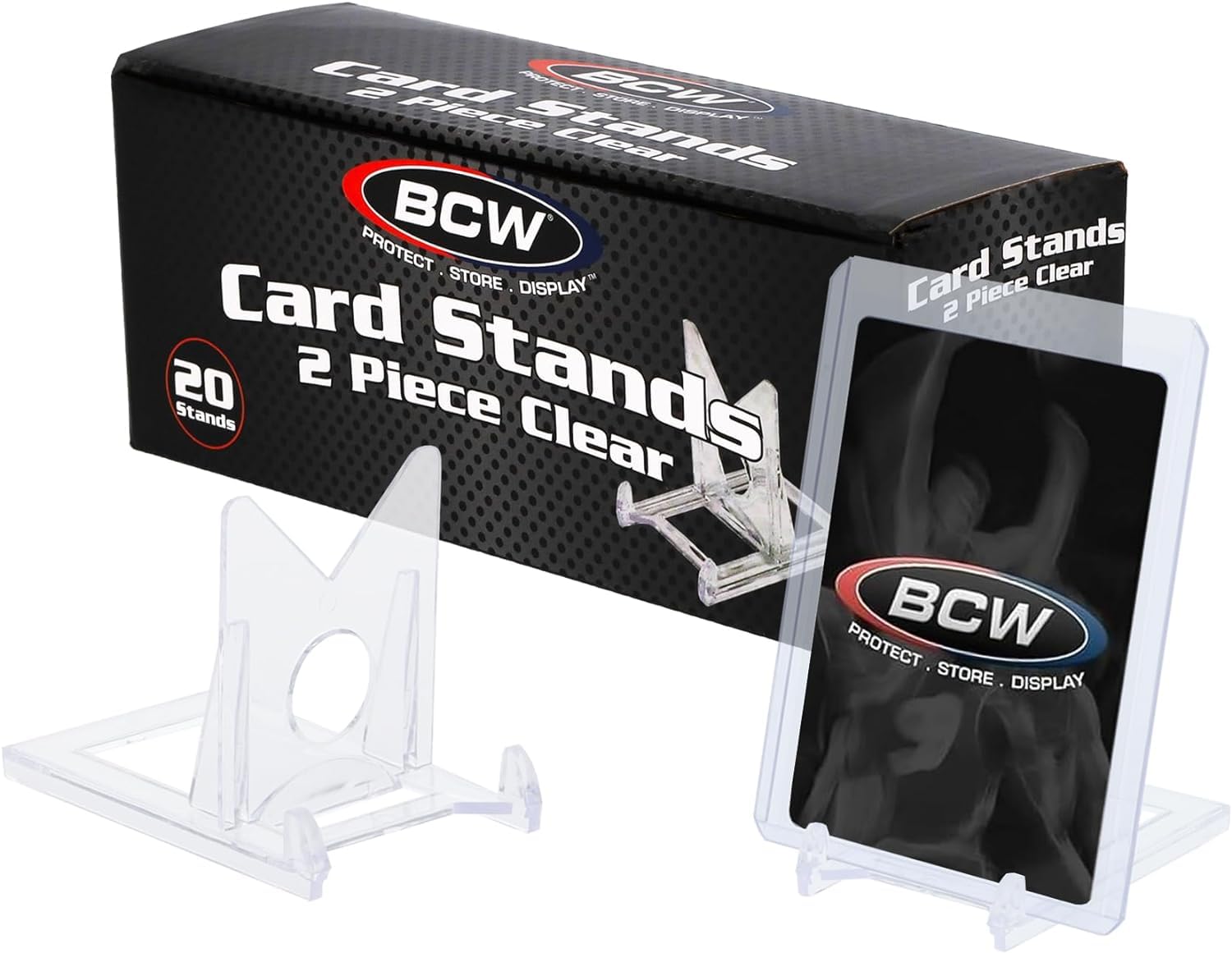 Snapklik.com : BCW 2-Piece Card Display Stands Showcase Top Loaders ...