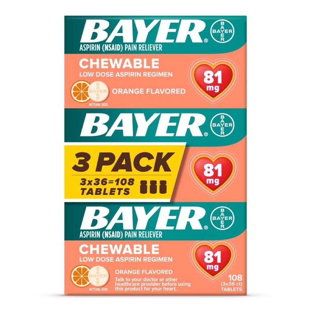 Amazon.com: Bayer Aspirin Regimen 81mg Chewable Tablets | #1 Doctor ...