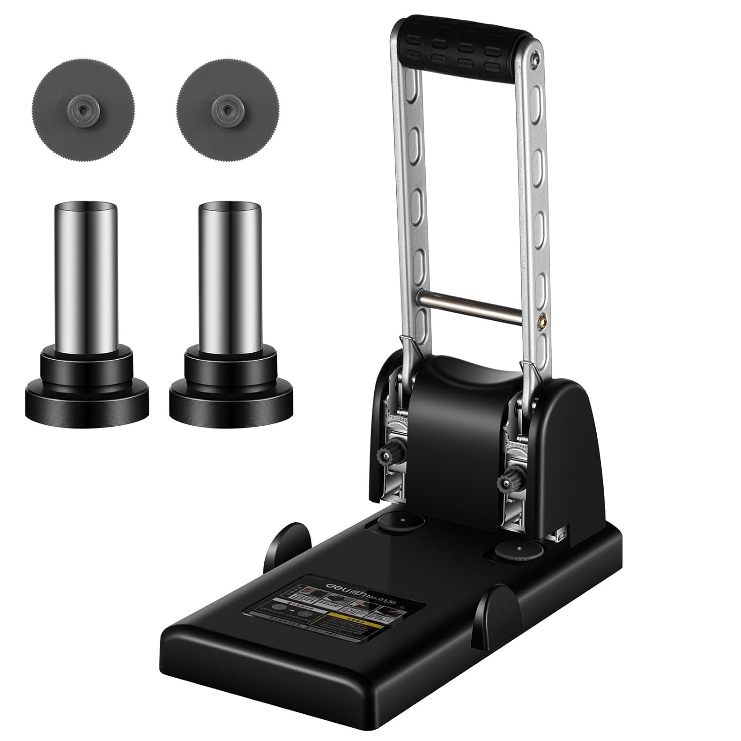 Heavy Duty 2 Hole Punch 6 Mm, 100 Sheets Punch Capacity, 3.15 Inches/ 80 mm Hole Spacing Heavy ...