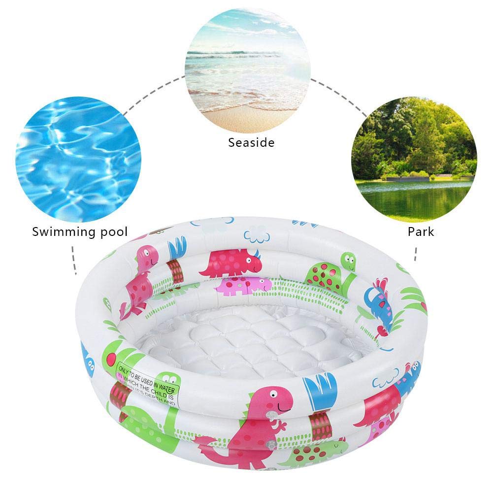 01 Round Pools for Children, Small Children Swimming Pool with Cartoon ...