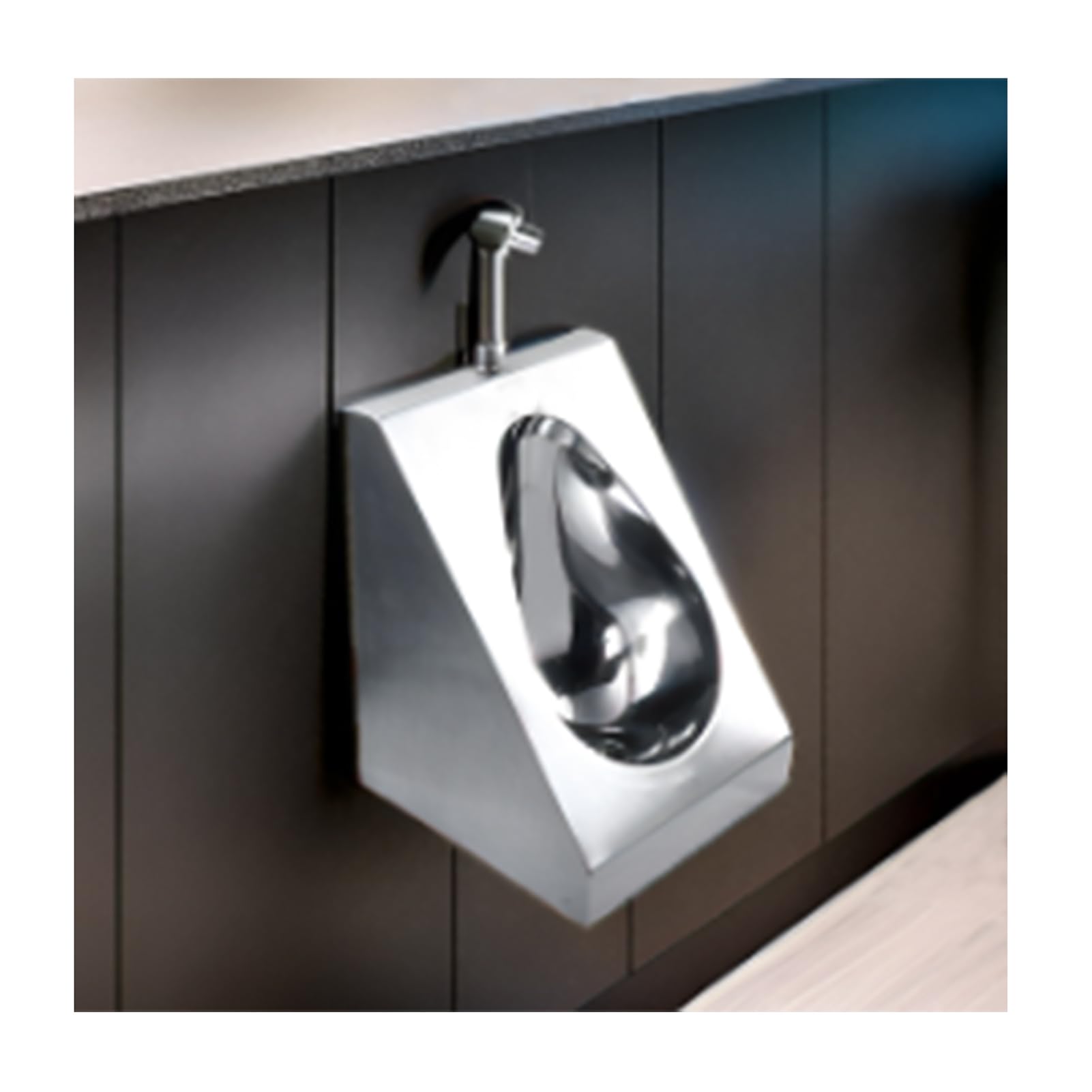 Stainless Steel Urinal for Men Bathroom, Wall-Mounted Urinal Trough for ...