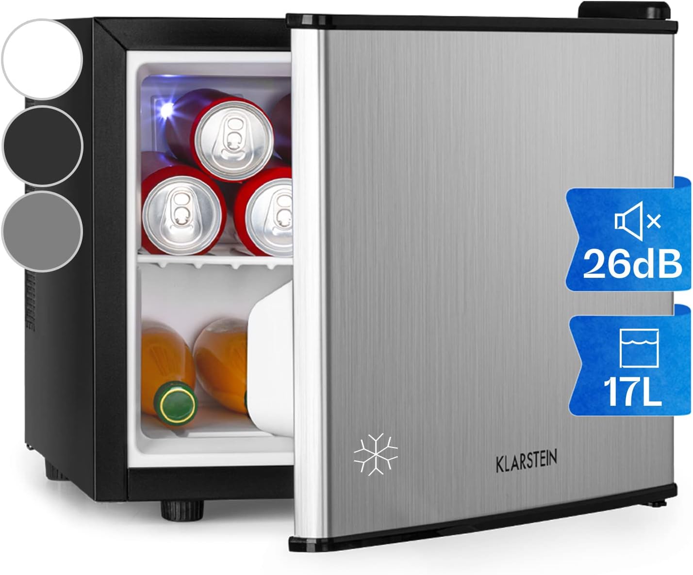 Klarstein Mini Fridge for Bedrooms, Food, Drinks, Skincare, Beverages ...
