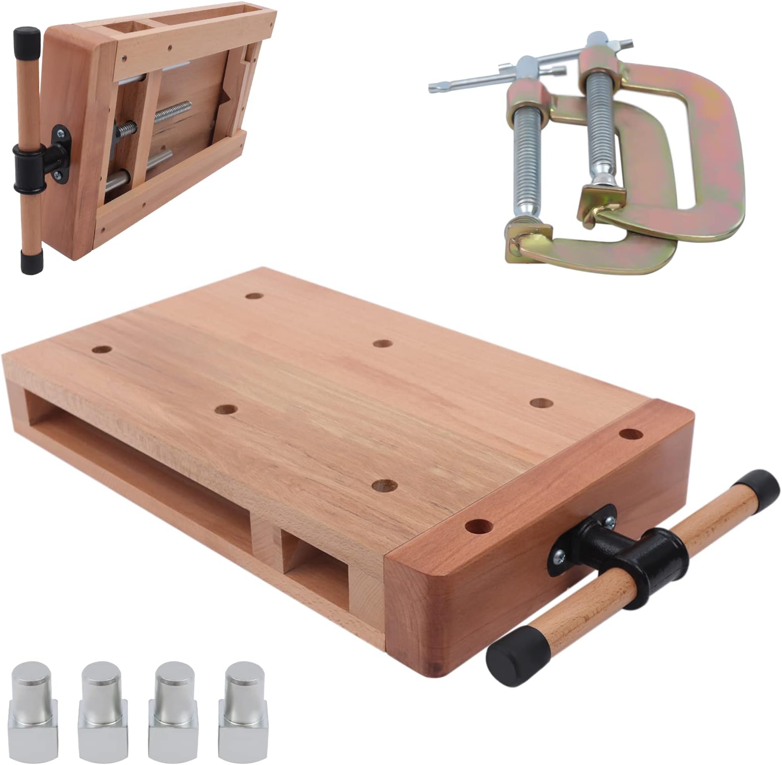 Amazon.com: Moxon Vise Hardware Kit with 2 each 8 Inch x 3/4-10 ...