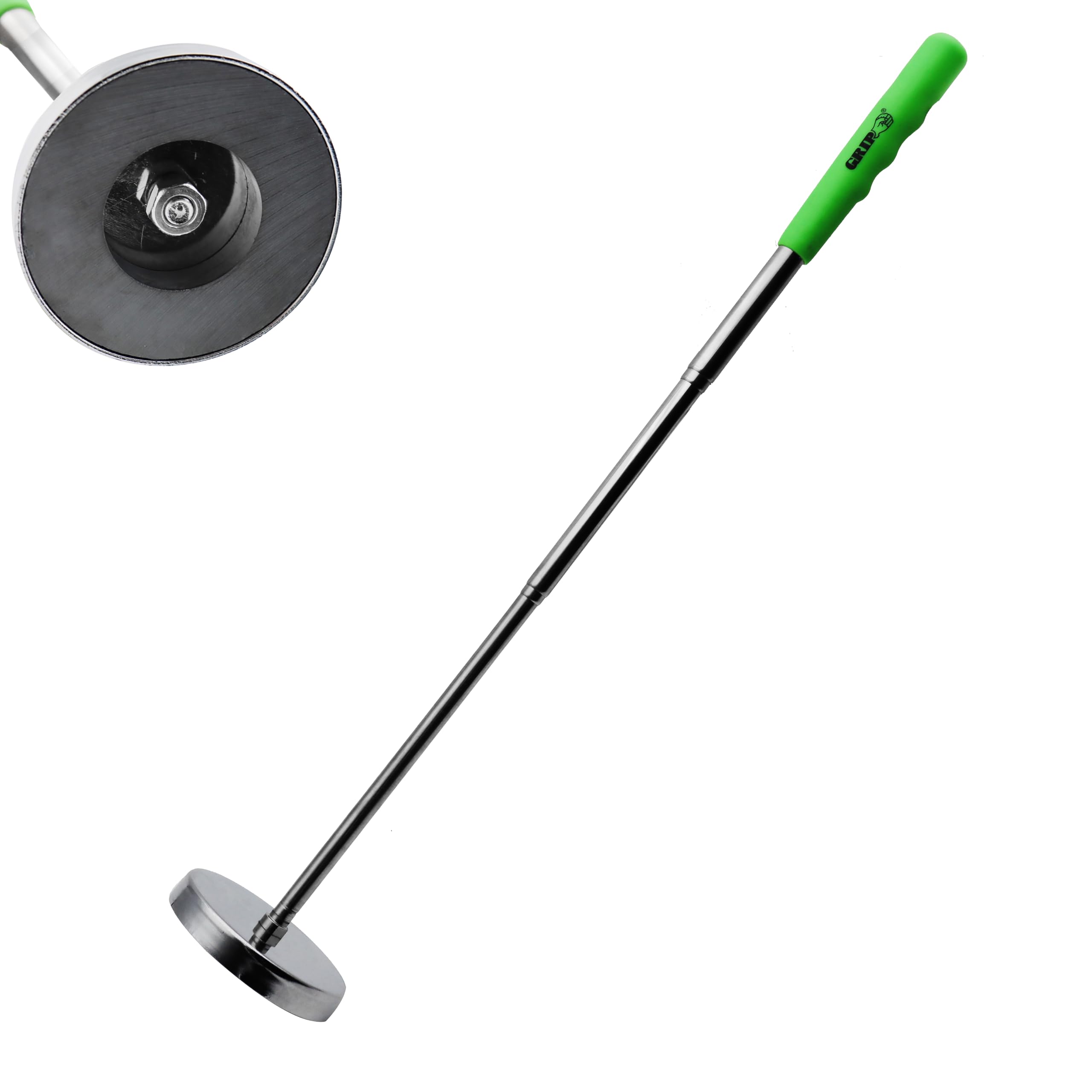 Grip Telescopic Magnetic Floor Sweeper Pickup Tool - 35 lb Capacity ...