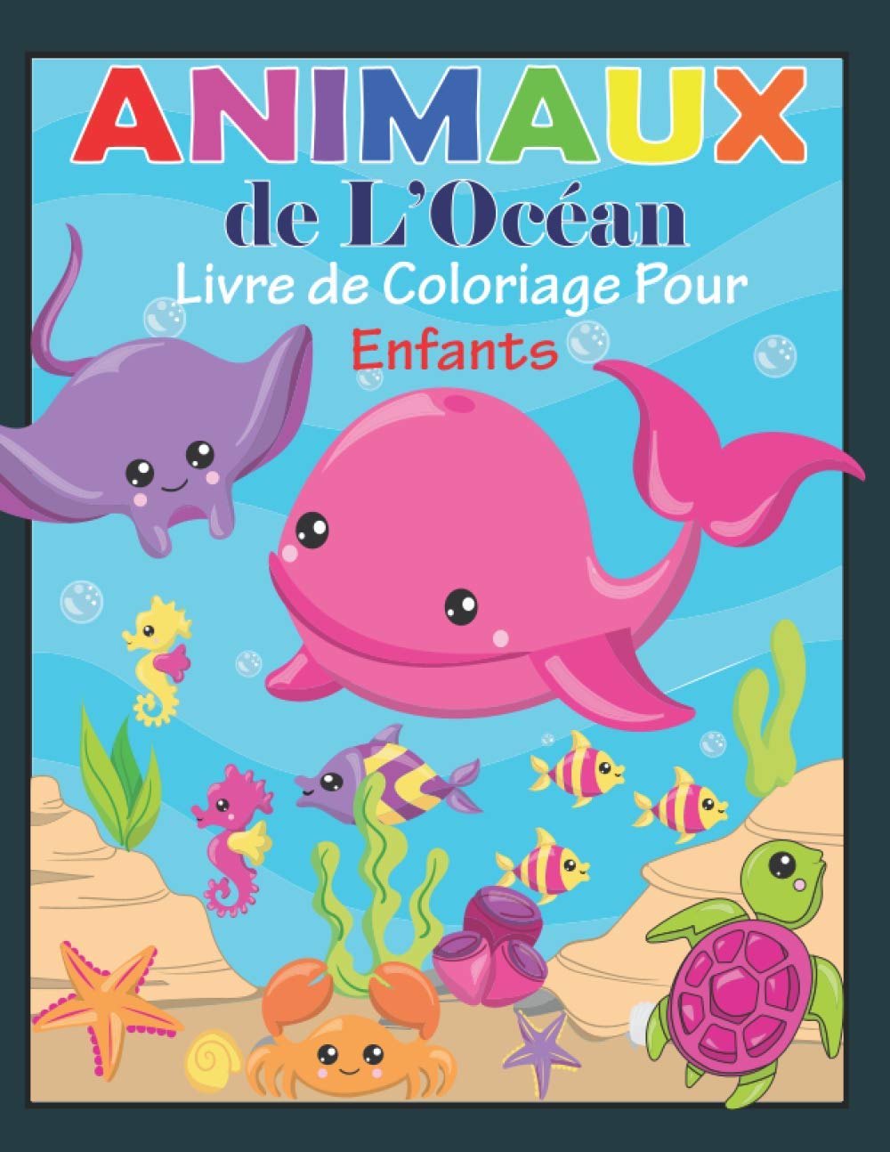 Animaux De Locean Livre De Coloriage Pour Enfants Mon Grand ...
