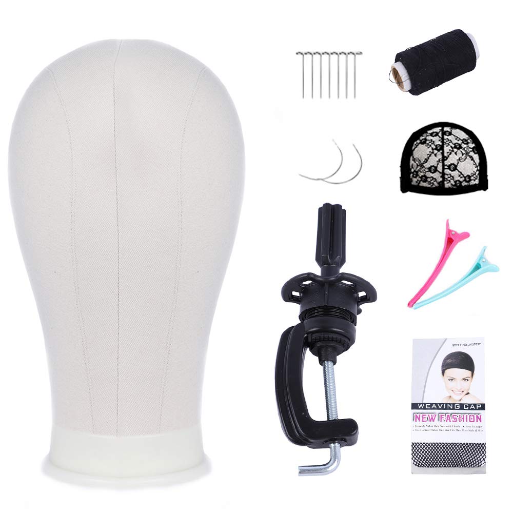 21 24 Inch Canvas Block Head Set For Wig Making | Desertcart KUWAIT