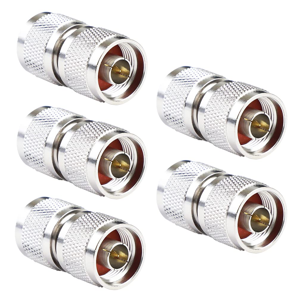 Amazon.com: Trisewenic N Type Adapter Male to Male Coax Cable Connector ...