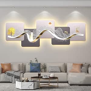 Amazon.com: LED 3D Wall Art Decor Plug-in Power Supply Wall Sculptures ...