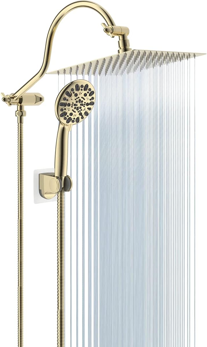 Amazon.com: PIATAN Shower Head Combo Set, High Pressure Shower System ...