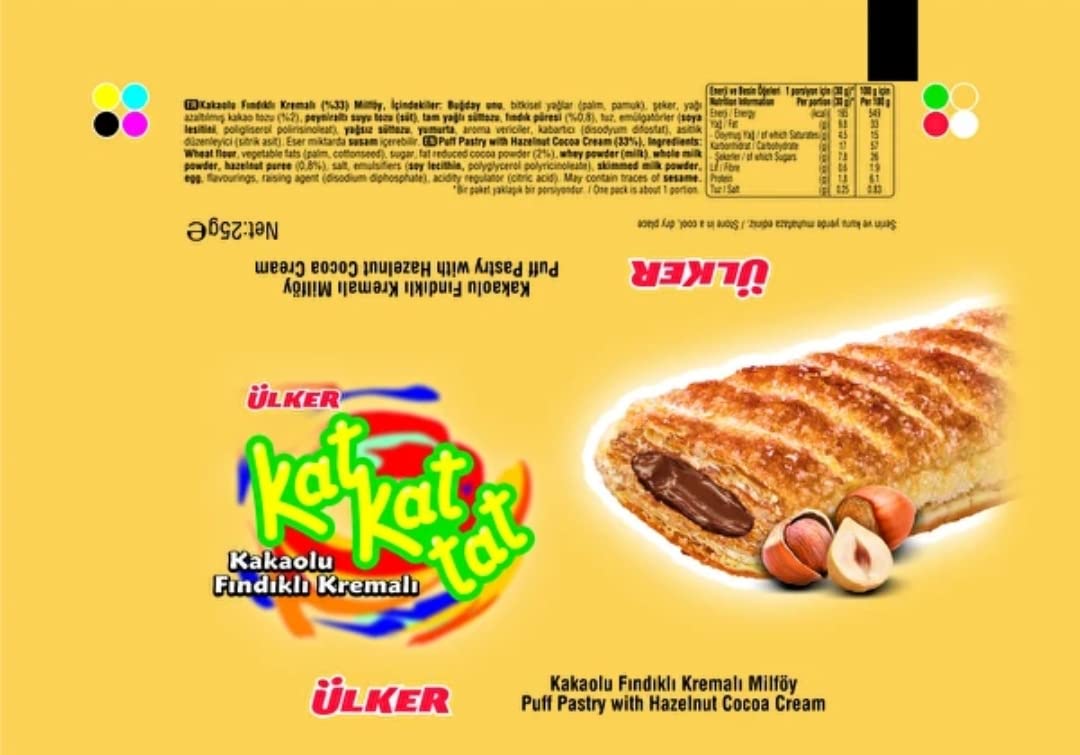 24 pack of Ulker Kat Kat Tat Puff Pastry with Nepal | Ubuy