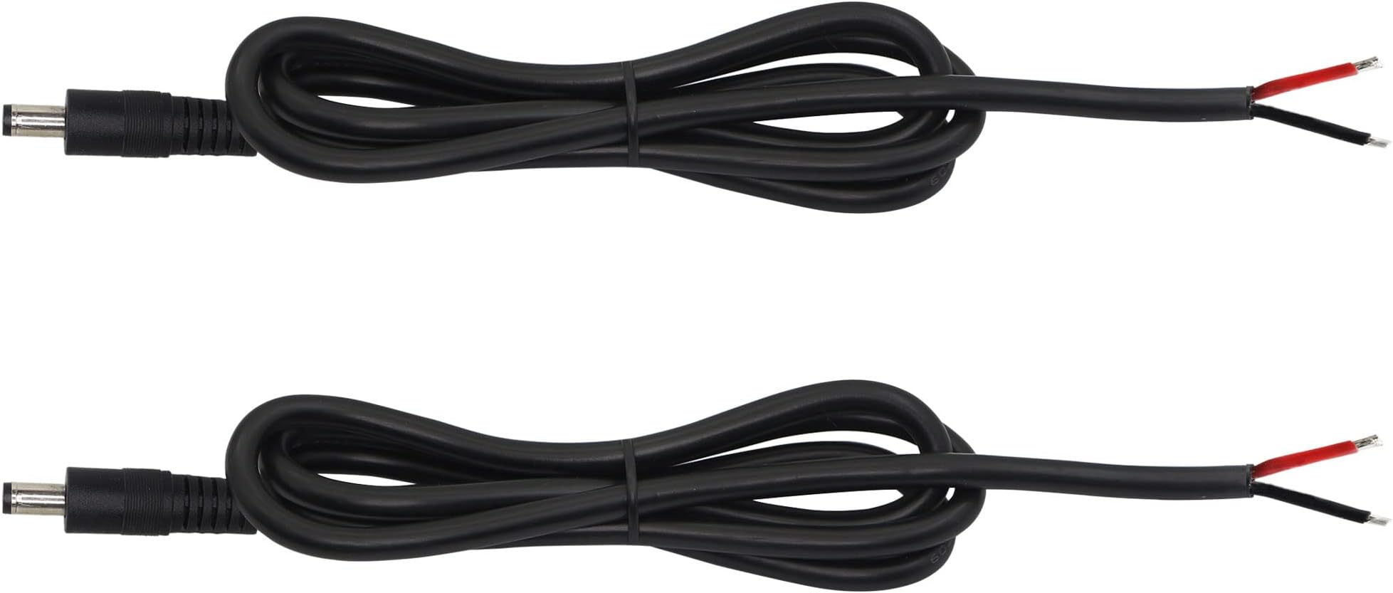 DC Power Pigtails Cable,3FT DC 5.5MM x 2.1MM Male Plug to Bare Wire ...