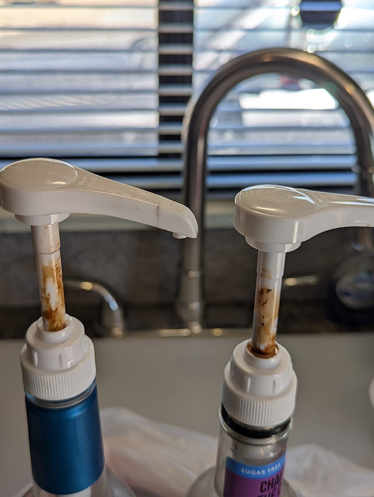 Amazon.com - Coffee Syrup Pump Dispenser, 6 Pack Syrup Pump for 750ml ...