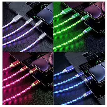 Amazon.com: PerfectPart Multi Charging Cable - 3-in-1 Fast Charging LED ...