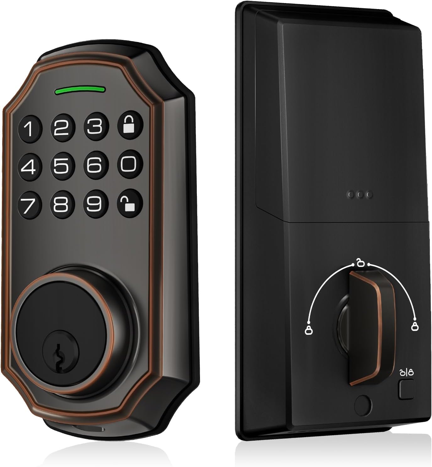 Amazon.com: Keyless Entry Door Lock Deadbolt, SDOER Deadbolt Smart Lock ...