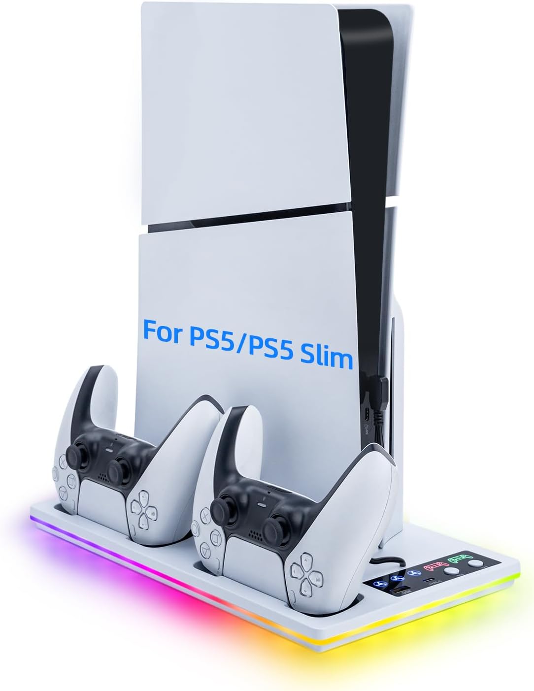 Amazon.com: Mcbazel PS5/PS5 Slim Stand and Cooling Station with Dual ...