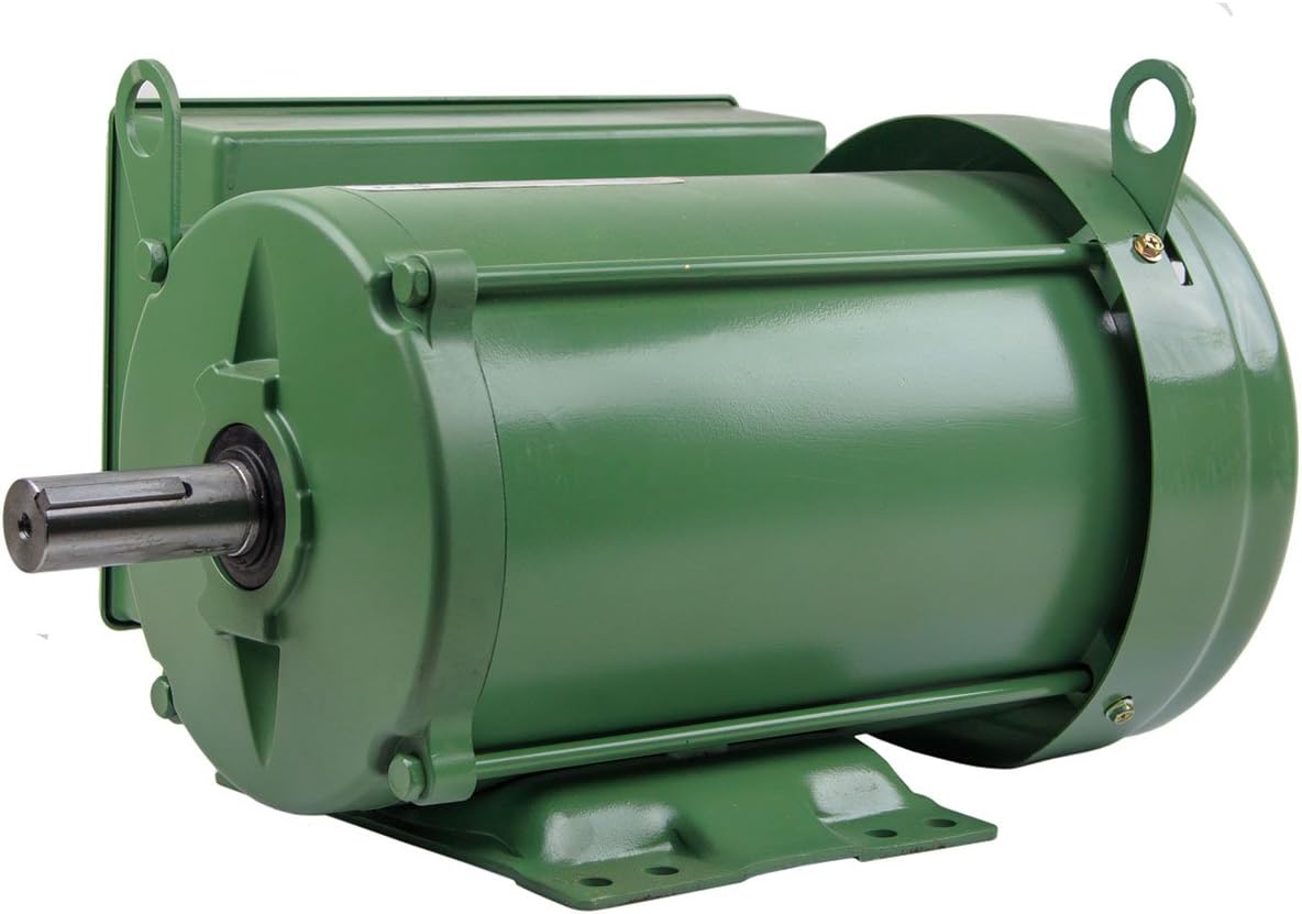 5 HP Farm Duty Single Phase Electric Motor 1800 RPM 184T Frame TEFC 208 ...