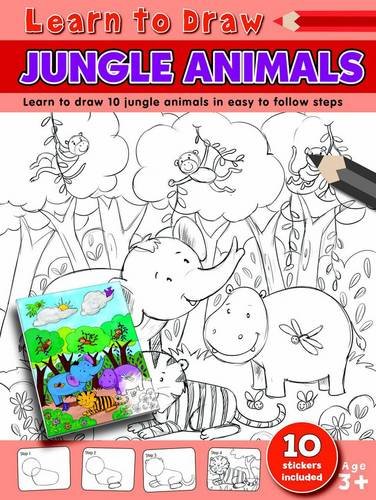 Learn to Draw Jungle Animals: Learning to Draw Activity Book: Amazon.co ...
