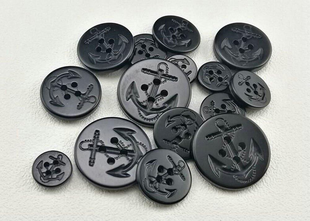 Amazon.com: Navy Pea Coat Buttons- Set of Eight Large Buttons- Made in USA