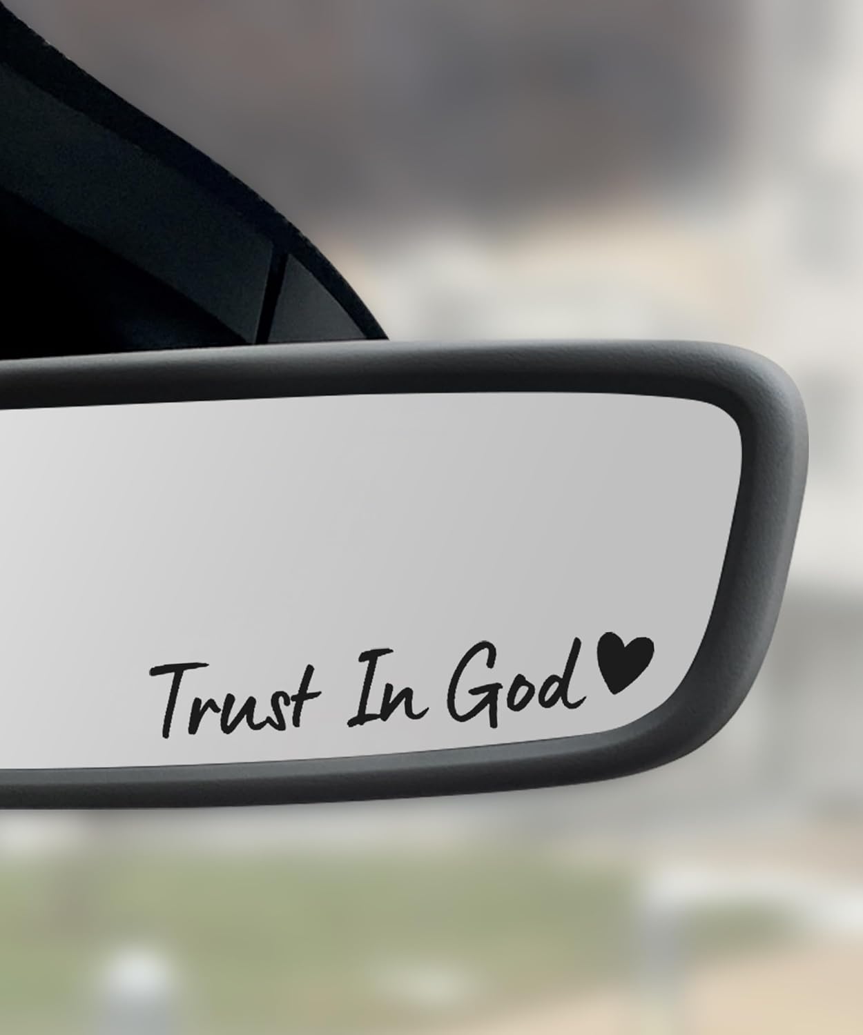 iolory 4PCS Car Mirror Decals,Trust in God Rearview Mirror Sticker,Auto ...