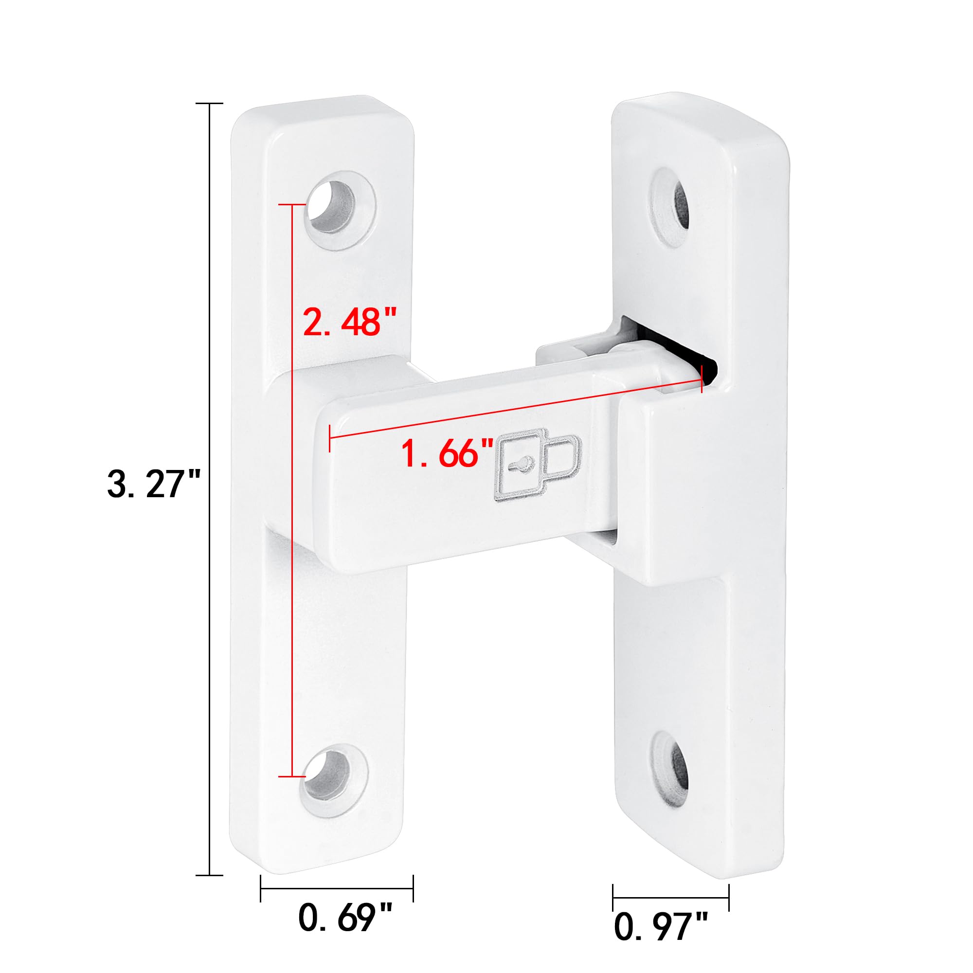 Snapklik.com : INIRET 90 Degree Barn Door Lock Premium Zinc Alloy Latch ...