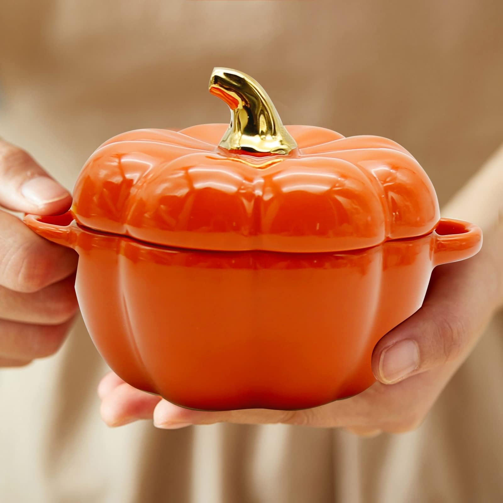 Amazon.com | BESTonZON Pumpkin Pot, Halloween Pumpkin Pots for Cooking ...